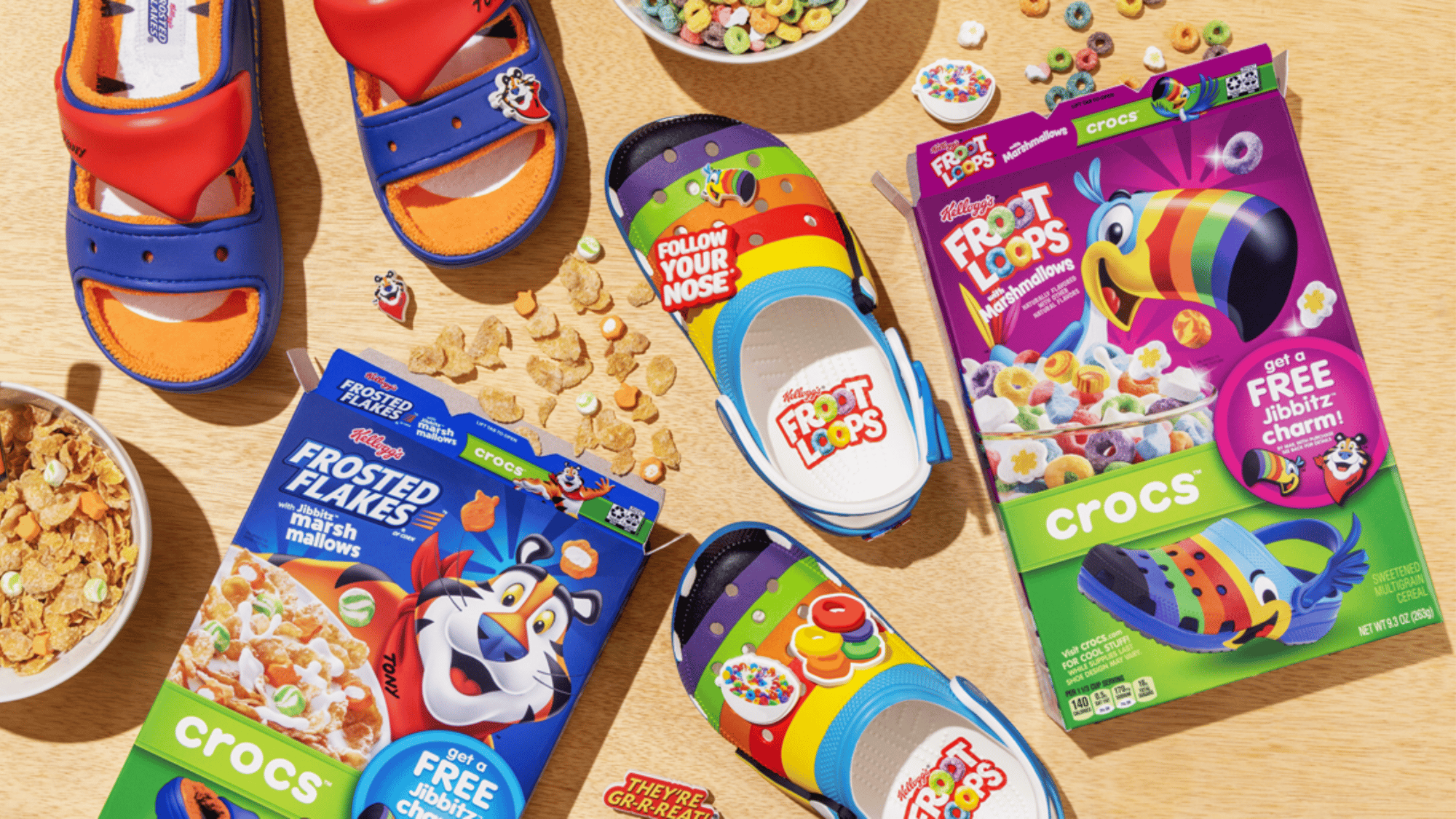 From Cereal Box to Shoebox: Tony the Tiger & Toucan Sam Join Crocs!