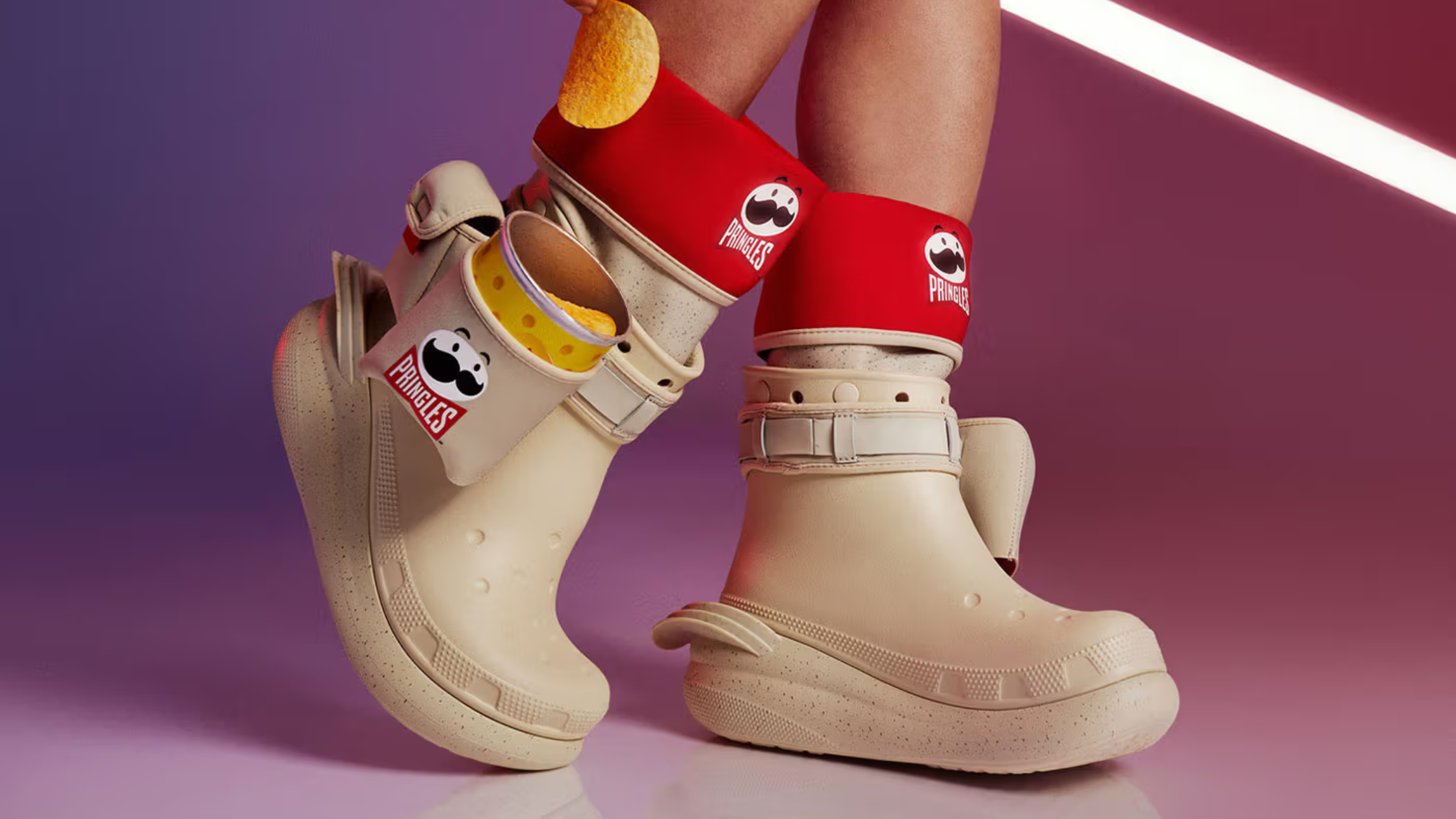 Pringles and Crocs' Snackable Shoe Collaboration